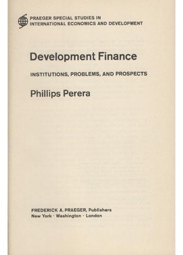Sebo do Messias Livro - Development Finance