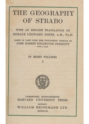 Sebo do Messias Livro - The Geography of Strabo - 8 Volumes