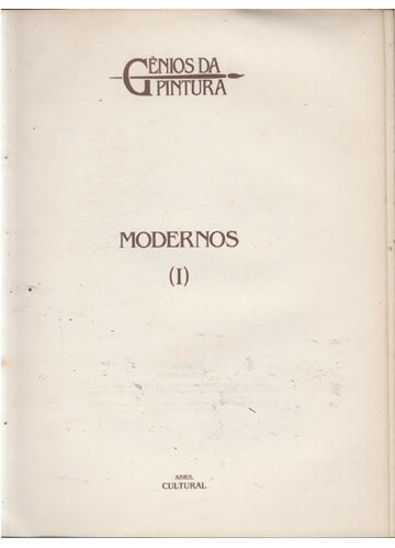 Sebo do Messias Livro - Modernos - Gênios da Pintura