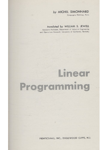 Sebo do Messias Livro - Inear Programming