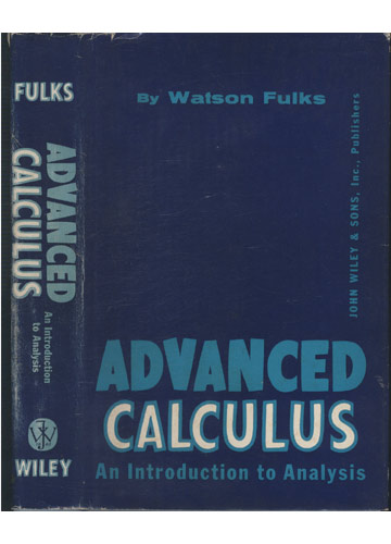 Sebo do Messias Livro - Advanced Calculus - An Introduction to Analysis