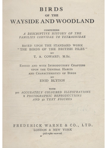 Sebo do Messias Livro - Birds of the Wayside and Woodland - A Pocket Guide