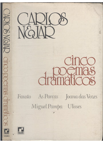 Sebo do Messias Livro - Cinco Poemas Dramáticos - Com Dedicatória do Autor