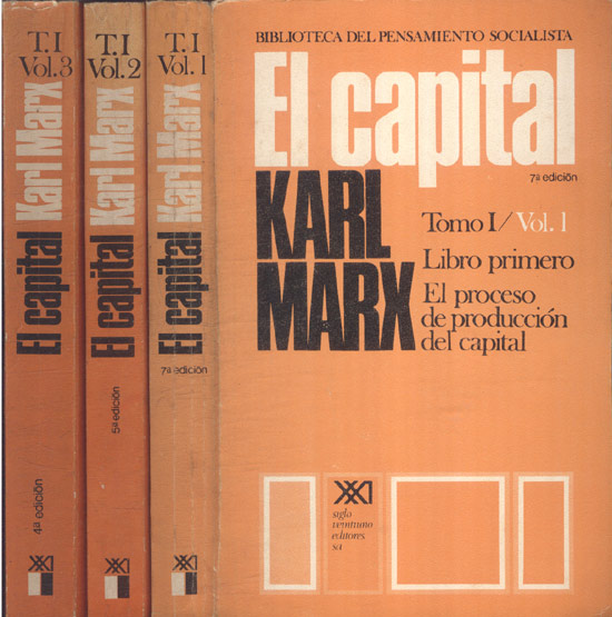 Sebo do Messias Livro - El Capital - Tomo I - El Processo de Producción ...