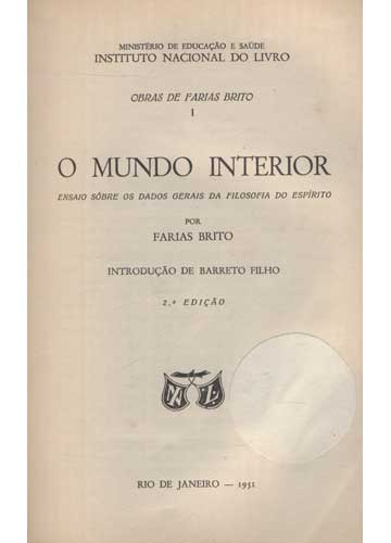 Sebo do Messias Livro - O Mundo Interior