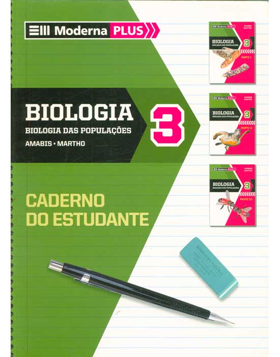 Sebo do Messias Livro - Moderna Plus - Biologia 3 - Caderno do Estudante
