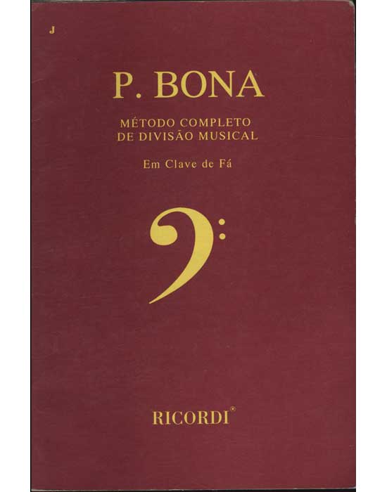 Sebo do Messias Livro - P. Bona - Método Completo para Divisão Musical - Partituras