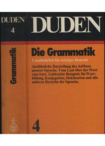 Sebo do Messias Livro - Duden - Volume 4 - Grammatik
