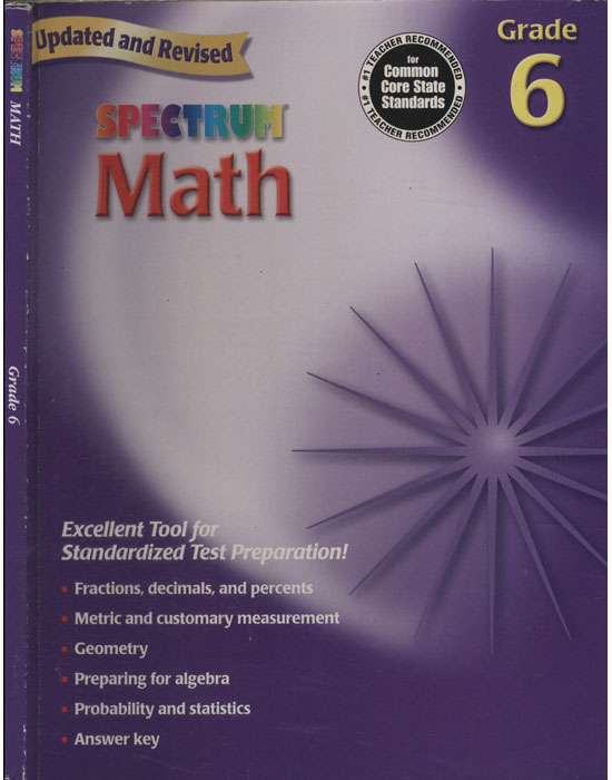 Sebo do Messias Livro - Spectrum - Math - Grade 6