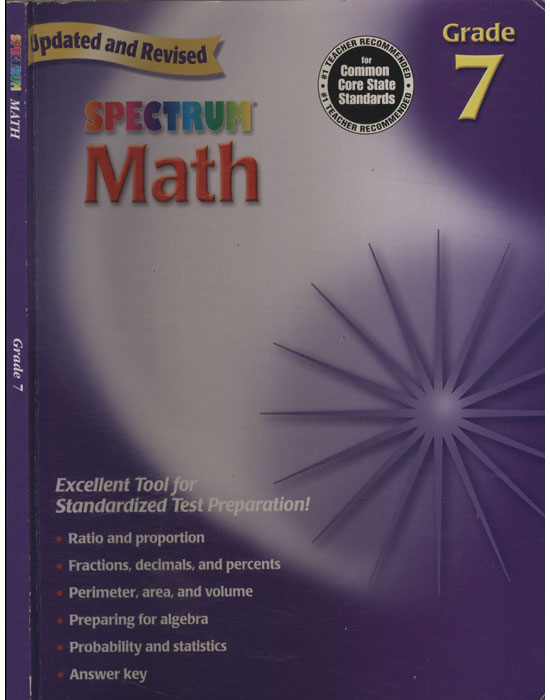 Sebo do Messias Livro - Spectrum Math - Grade 7