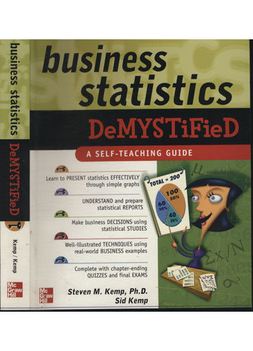 Sebo do Messias Livro - Business Statistics Demystified