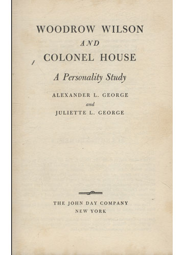 Sebo do Messias Livro - Woodrow Wilson And Colonel House