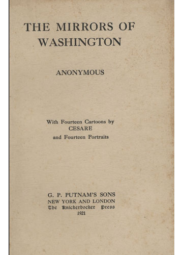 Sebo do Messias Livro - The Mirrors of Washington