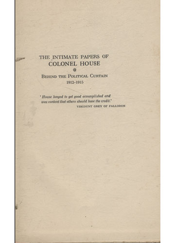 Sebo do Messias Livro - Intimate Papers of Colonel House