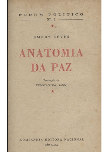 Sebo do Messias Livro - Anatomia da Paz