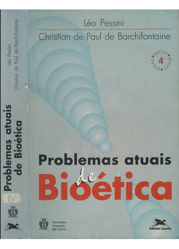 Sebo do Messias Livro - Problemas Atuais de Bioética