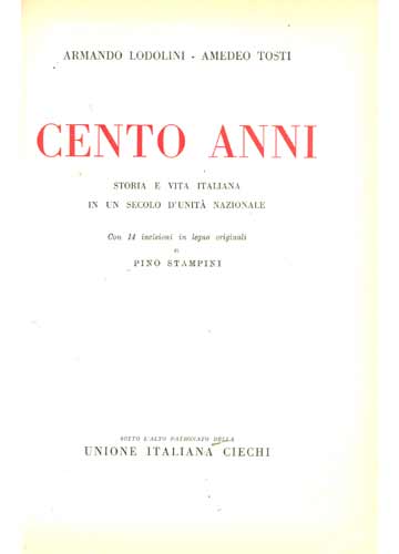 Sebo do Messias Livro - Cento Anni - Storia e Vita Italiana in un ...