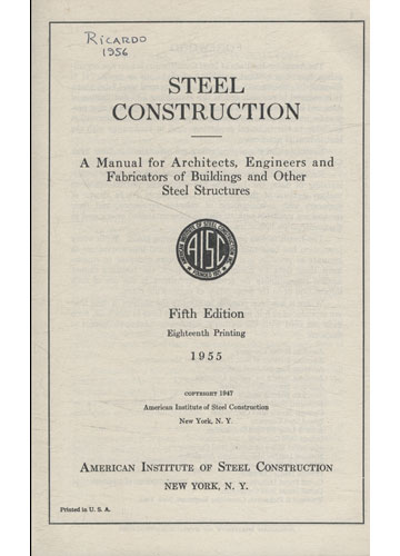 Sebo do Messias Livro - Steel Construction - Manual of The American ...