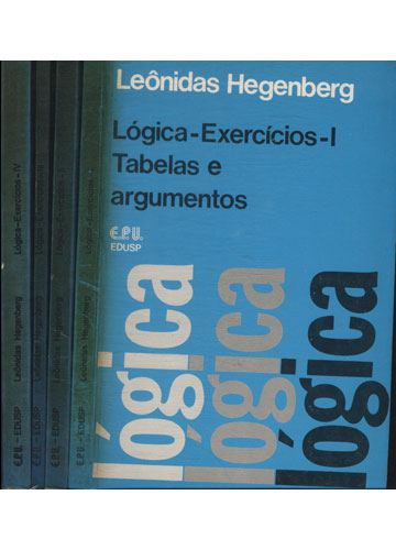 Sebo do Messias Livro - Lógica - Exercícios - 4 Volumes