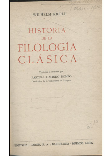 Sebo do Messias Livro - Historia de la Filología Clásica