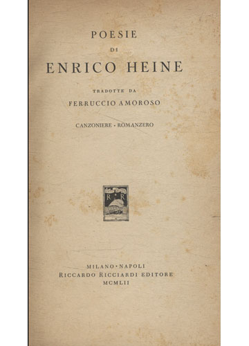 Sebo do Messias Livro - Poesie di Enrico Heine