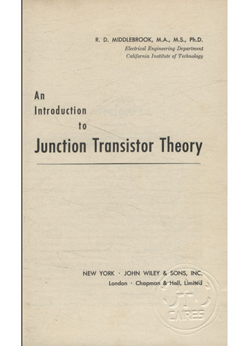 Sebo do Messias Livro - An Introduction to Junction Transistor Theory