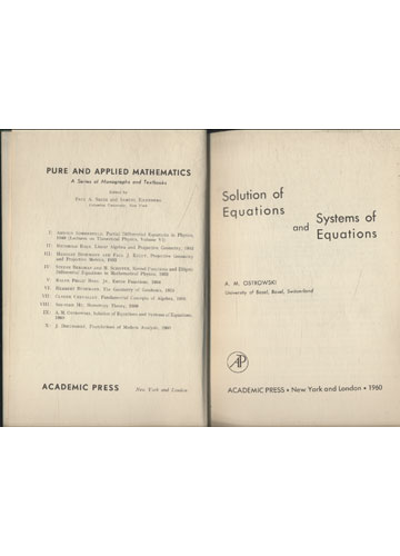 Sebo do Messias Livro - Solution of Equations and Systems of Equations