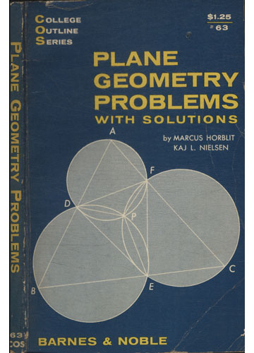Sebo do Messias Livro - Plane Geometry Problems - Com Ex-Libris