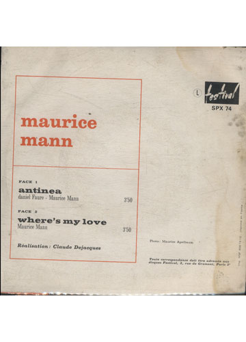 Sebo do Messias LP - Maurice Man *Importado Compacto 45 RPM*
