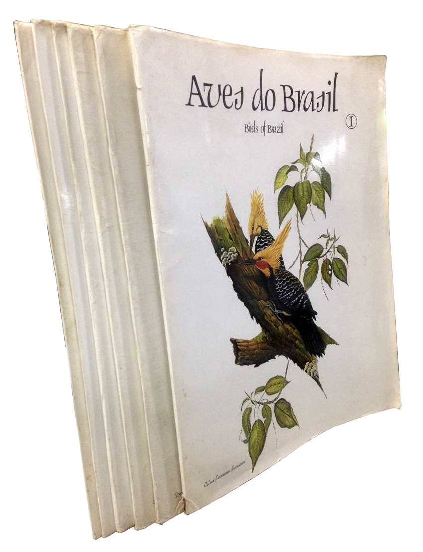 Sebo do Messias Livro - Aves do Brasil \ Birds of Brazil - em formato de pranchas soltas - 6 Volumes