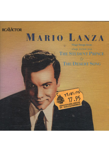 Sebo do Messias CD - Mario Lanza - The Student Prince & The Desert Song ...