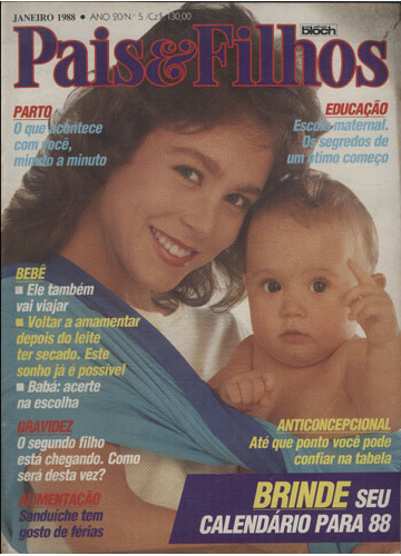 Sebo do Messias Revista - Pais & Filhos - Ano 1988 - N°.05 *Com Calendário*