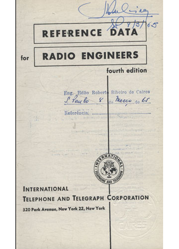 Sebo do Messias Livro - Reference Data For Radio Engineers