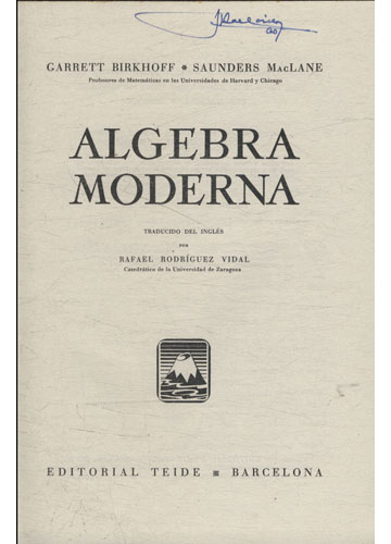 Sebo do Messias Livro - Algebra Moderna - Com Ex-Libris
