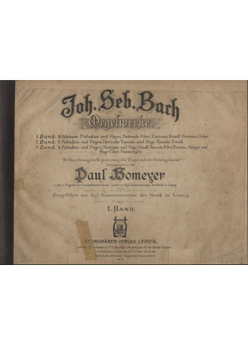 Sebo do Messias Livro - Joh. Seb. Bach - Orgelwerke - Volume 1 ...