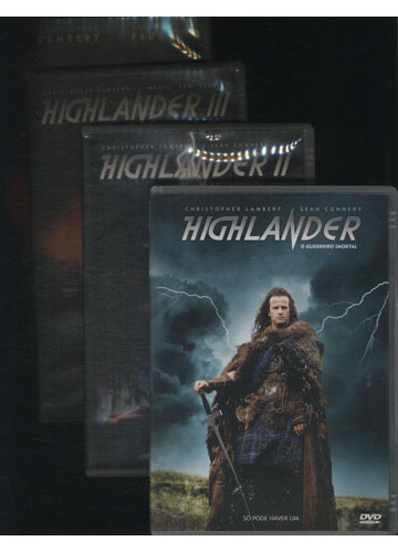 Sebo do Messias DVD - Highlander - Quadrilogia *4 DVDs* *Raro*
