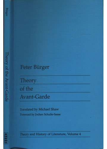 Sebo do Messias Livro - Theory of the Avant-Garde