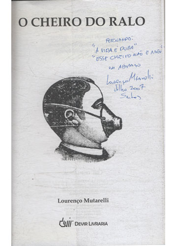 Sebo do Messias Livro - O Cheiro do Ralo - Com Dedicatória do Autor