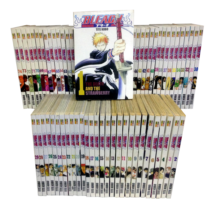 Sebo do Messias Gibi - Bleach - 72 Volumes - Do 1 ao 74 Faltando os Números 49 e 50