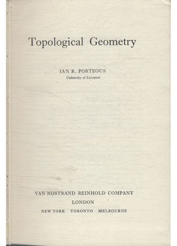 Sebo do Messias Livro - Topological Geometry