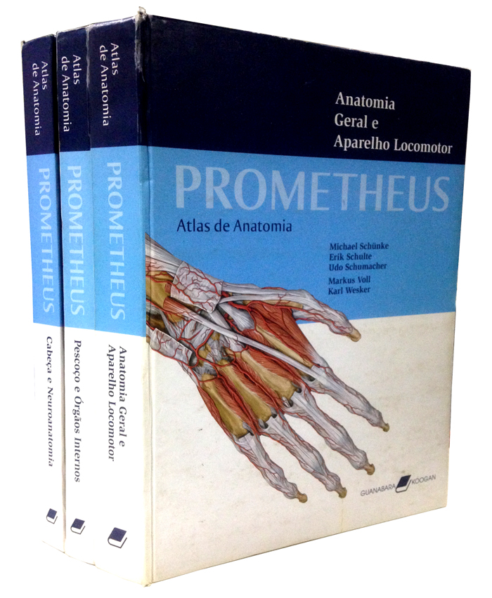 Sebo do Messias Livro - Atlas de Anatomia - Prometheus - 3 Volumes