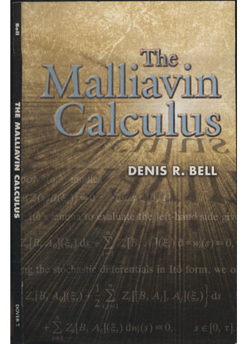 Sebo do Messias Livro - The Malliavin Calculus