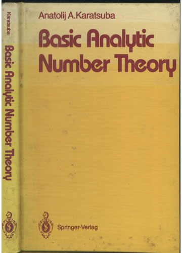 Sebo do Messias Livro - Basic Analytic Number Theory Sebo do Messias Livro - Basic Analytic Number Theory