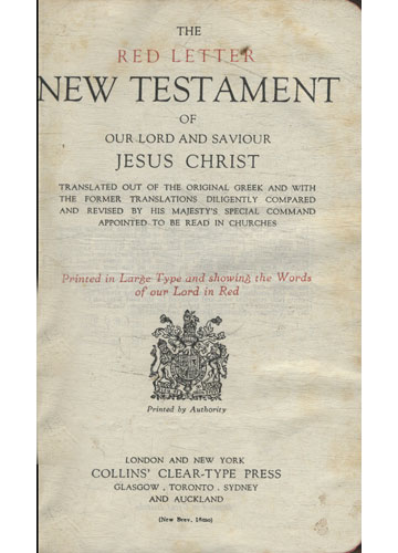 Sebo do Messias Livro - The Red Letter New Testament