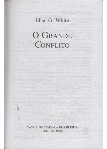 Sebo do Messias Livro - O Grande Conflito