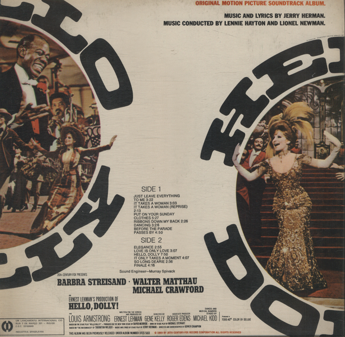 Sebo do Messias LP - Hello Dolly! (Original Motion Picture Soundtrack ...
