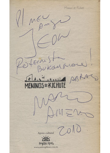 Sebo do Messias Livro - Meninos de Kichute - Com Dedicatória do Autor