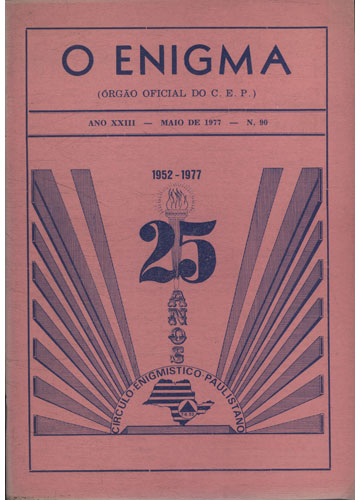 Sebo do Messias Revista - O Enigma - Ano XXIII - Maio de 1977 - N°. 90