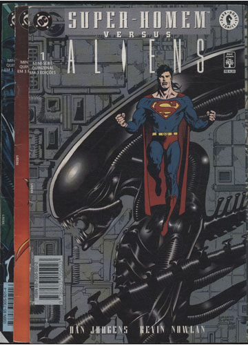 Sebo do Messias Gibi - Super-Homem Versus Aliens - Minissérie Completa ...