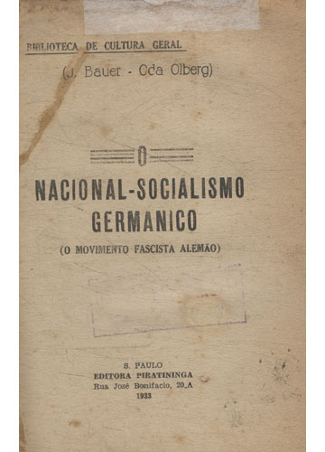 Sebo do Messias Livro - O Nacional-Socialismo Germanico
